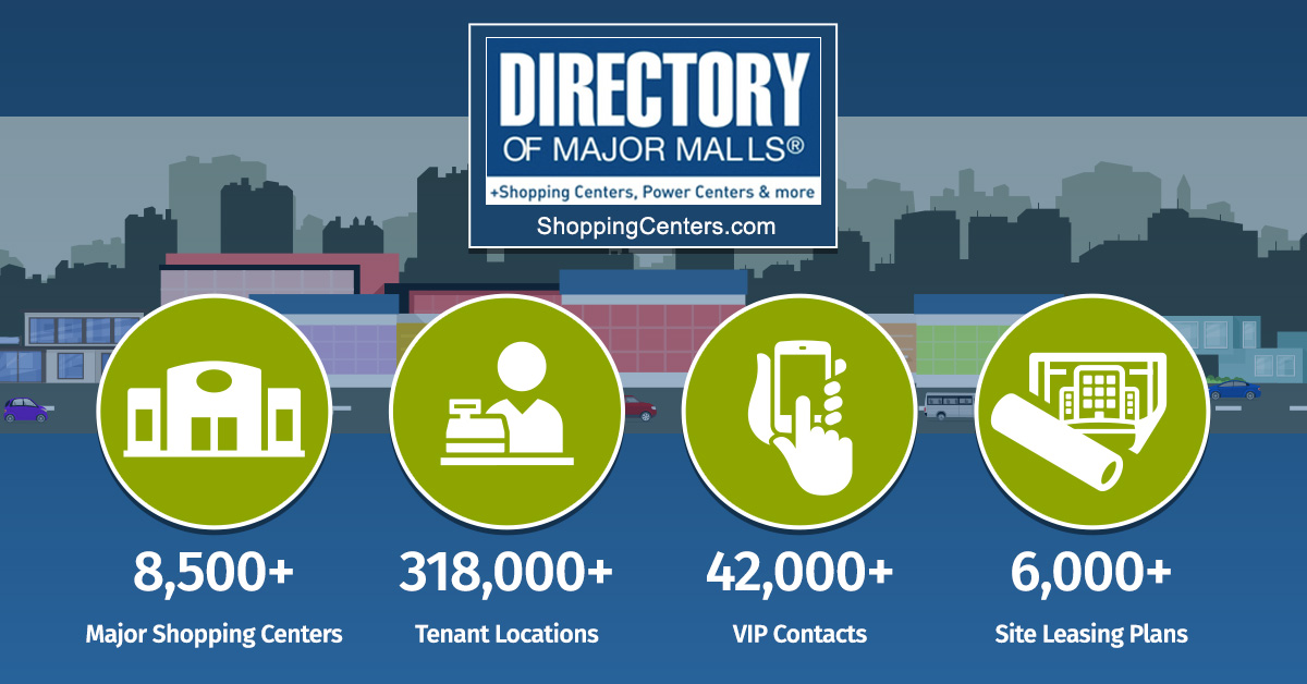 What size shopping centers and malls do you cover? - Directory of Major ...
